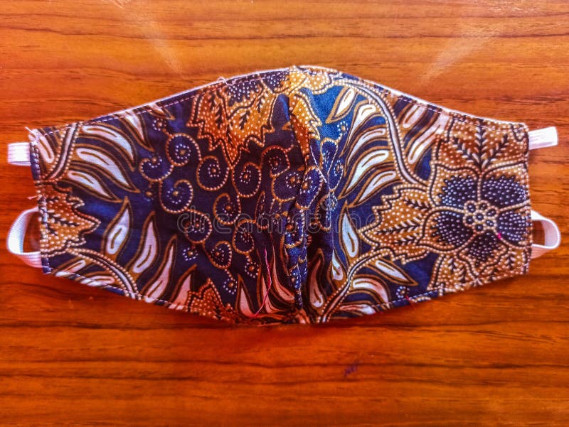 Indonesian Batik Design Mask. Stock Image - Image of brown, drawing ...