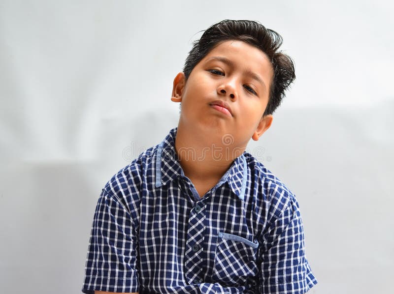 Indonesian Boy with Lazy Expression Stock Image - Image of person ...