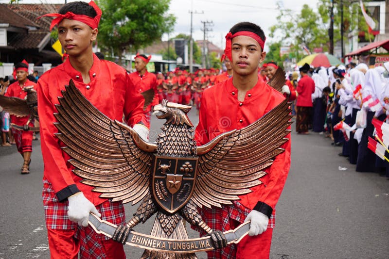 Indonesian Bring National Symbol, Garuda Pancasila Editorial ...