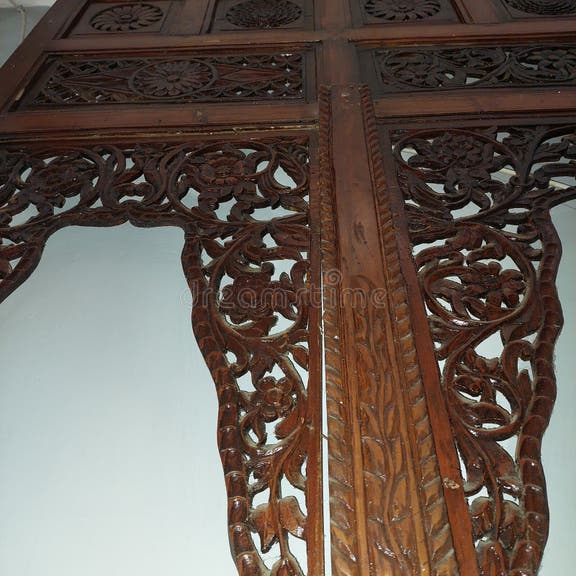Indonesian Central Java Ethnic Wood Carving Which is Commonly Used for ...