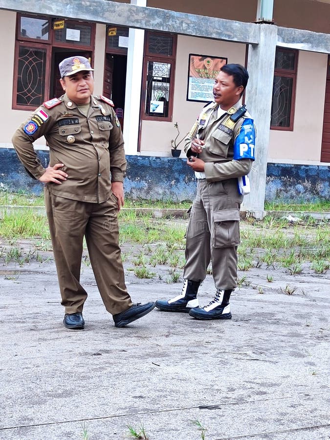 Indonesian Civil Service Police Editorial Stock Image - Image of ...