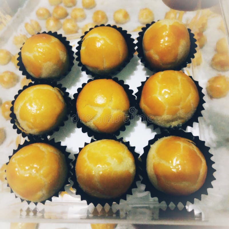 Indonesian Cookies Nastar Homemade with Pineapple Inside Stock Photo ...