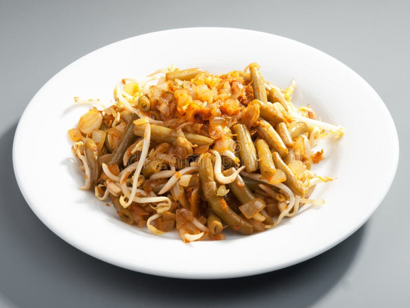 Indonesian Cuisine - Beans with Soya Sauce Stock Image - Image of ...
