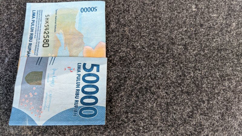 Indonesian Currency Denominated in 50000 Rupiah or 50k Stock Photo ...
