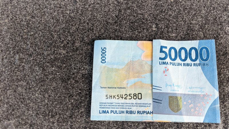 Indonesian Currency Denominated in 50000 Rupiah or 50k Stock Image ...