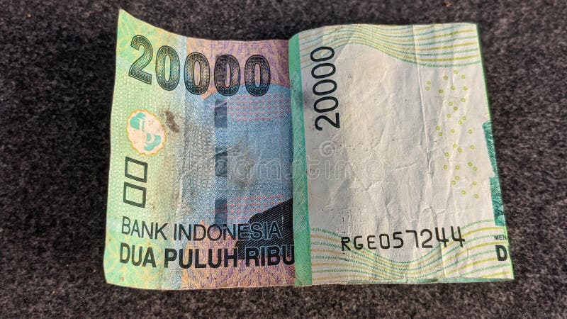 Indonesian Currency in 20000 Rupiah Stock Photo - Image of investment ...