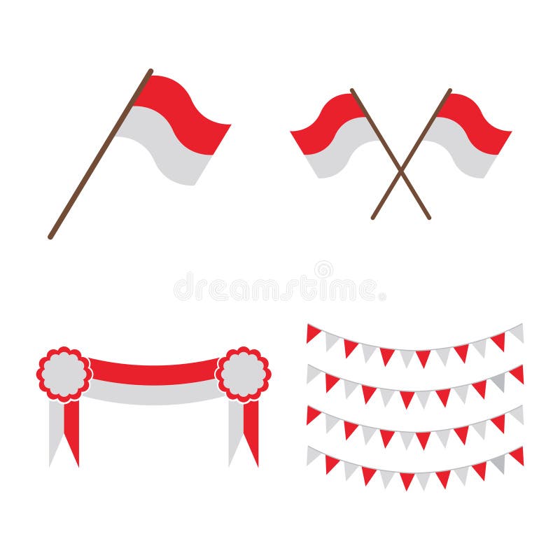 Indonesian Flag Icon Vector Stock Vector - Illustration of country ...
