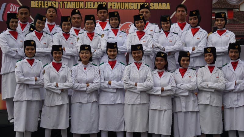 Indonesian Flag Raiser on (National Carnival) Editorial Image - Image ...