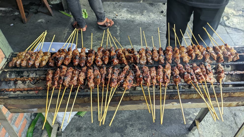 Indonesian Food Sate Maranggi Stock Photo - Image of indonesian ...