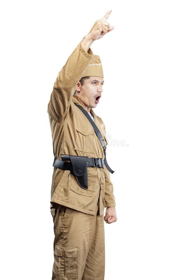 Indonesian Freedom Fighters Standing Stock Photo - Image of asian ...