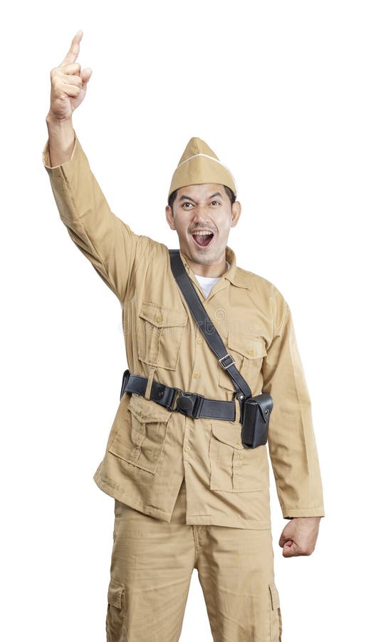 Indonesian Freedom Fighters Standing Stock Image - Image of culture ...