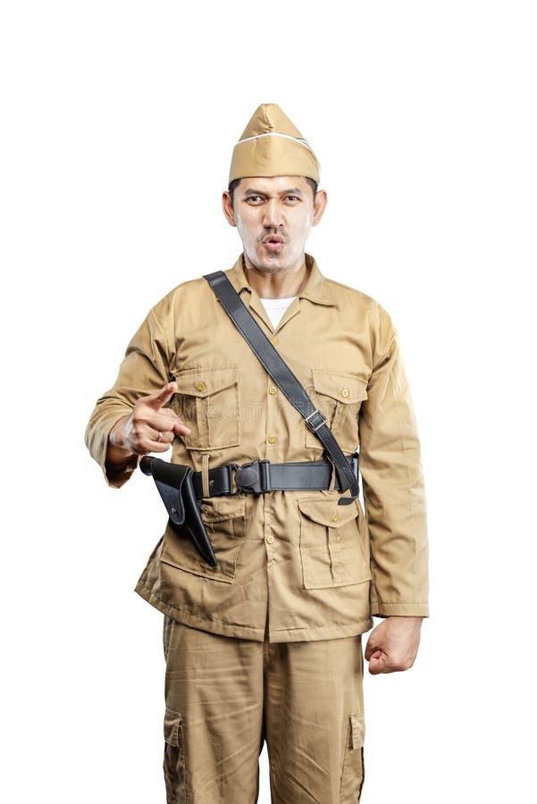 Indonesian Freedom Fighters Standing Stock Photo - Image of asian ...