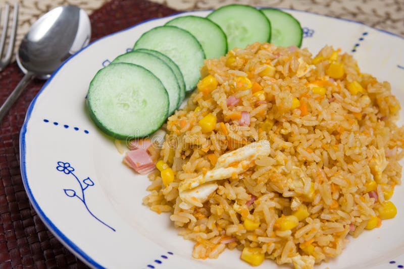 Indonesian fried rice stock image. Image of fried, meat - 16655121
