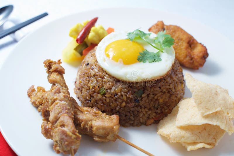 Indonesian Fried Chicken stock photo. Image of salad - 18999082