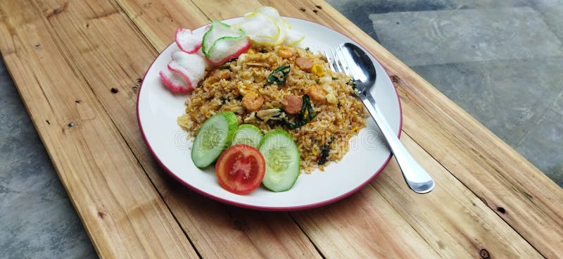 Indonesian Fried Rice, One of the Local Culinary Delights Stock Photo ...