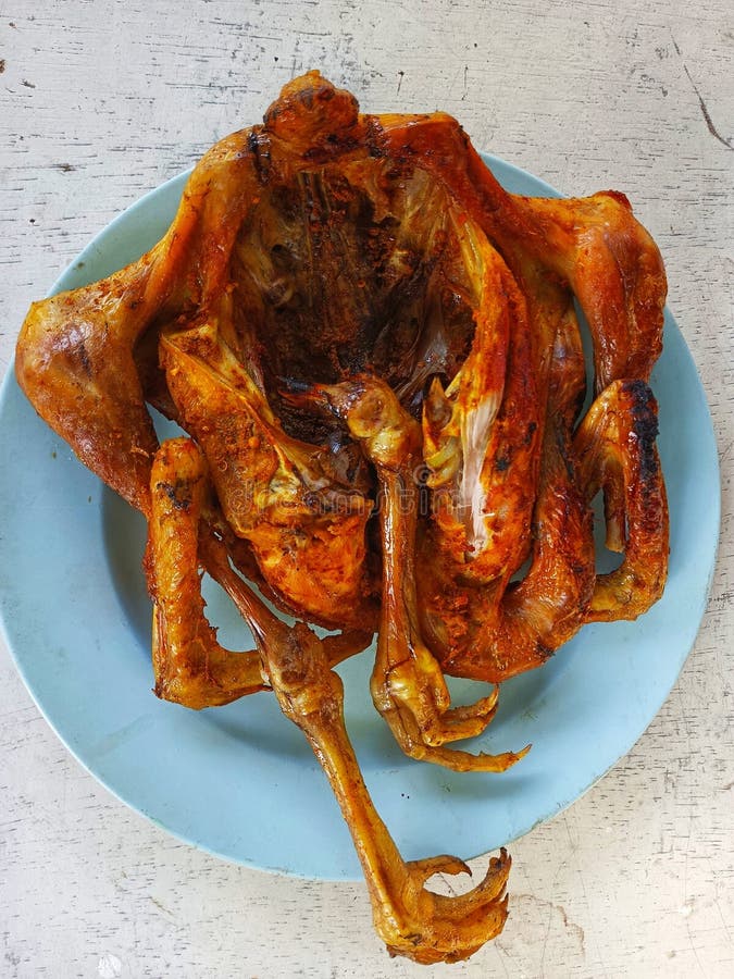 Indonesian Grilled Chicken is Spicy and Delicious Stock Photo - Image ...