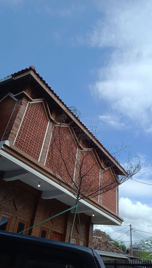 Indonesian House Building Motif Stock Image - Image of wallpaper ...