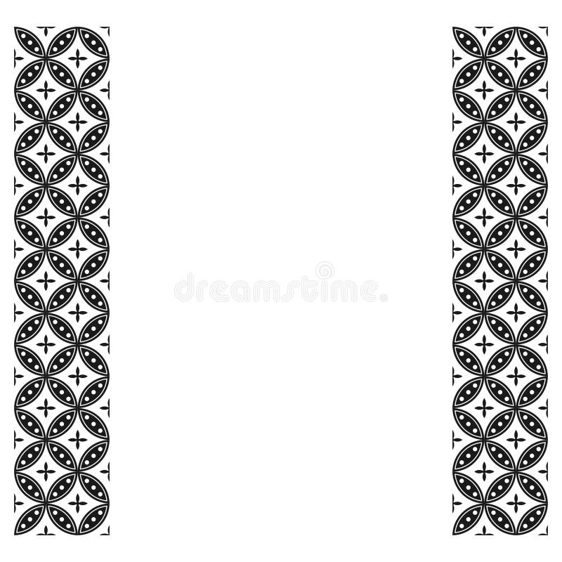 Indonesian Java Batik Heritage Element Vector Design Stock Illustration ...