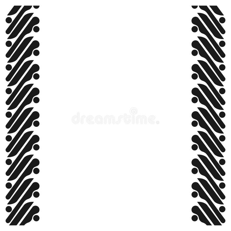 Indonesian Java Batik Heritage Element Vector Design Stock Illustration ...