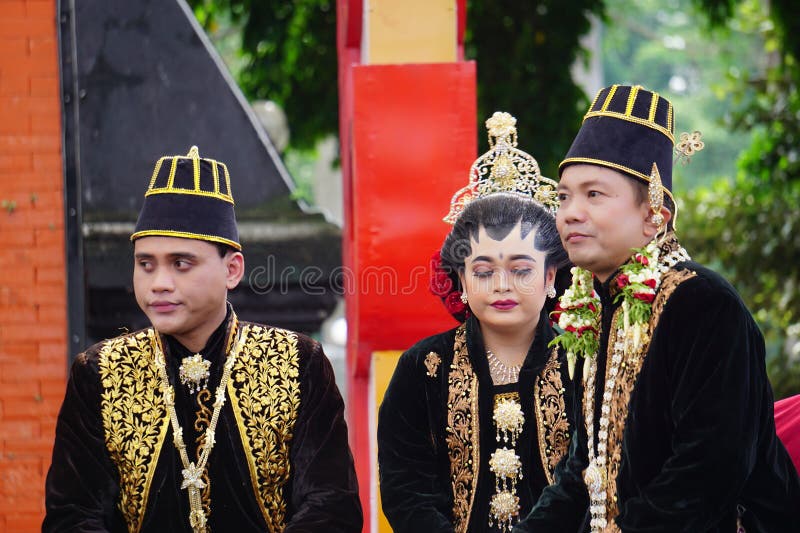 Indonesian with Javanese Traditional Costume on Grebeg Pancasila ...