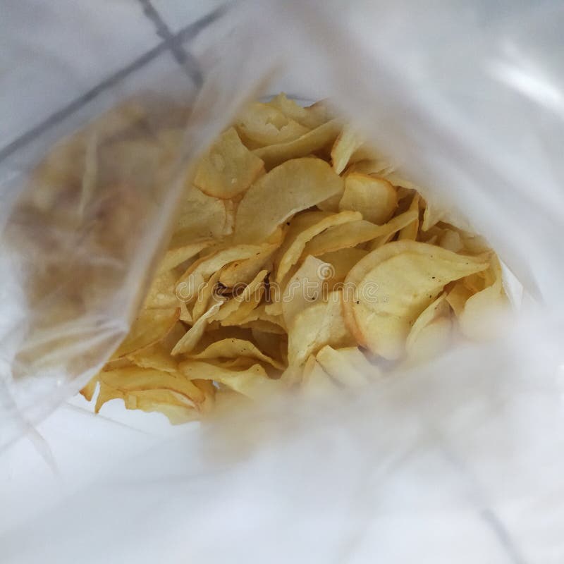 Indonesian Keripik Singkong Stock Image - Image of breakfast, dish ...