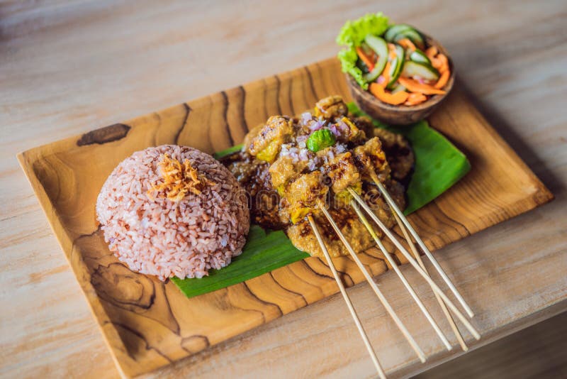 Indonesian Lunch Set Menu, Rice Vegetables Tempe Stock Photo - Image of ...