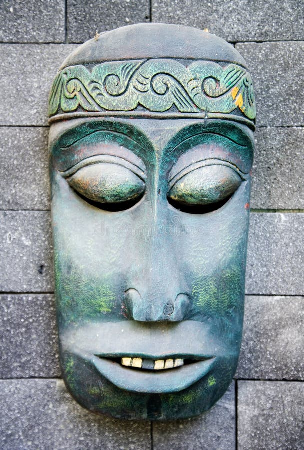 Indonesian Mask stock photo. Image of wooden, bali, scary - 6211974