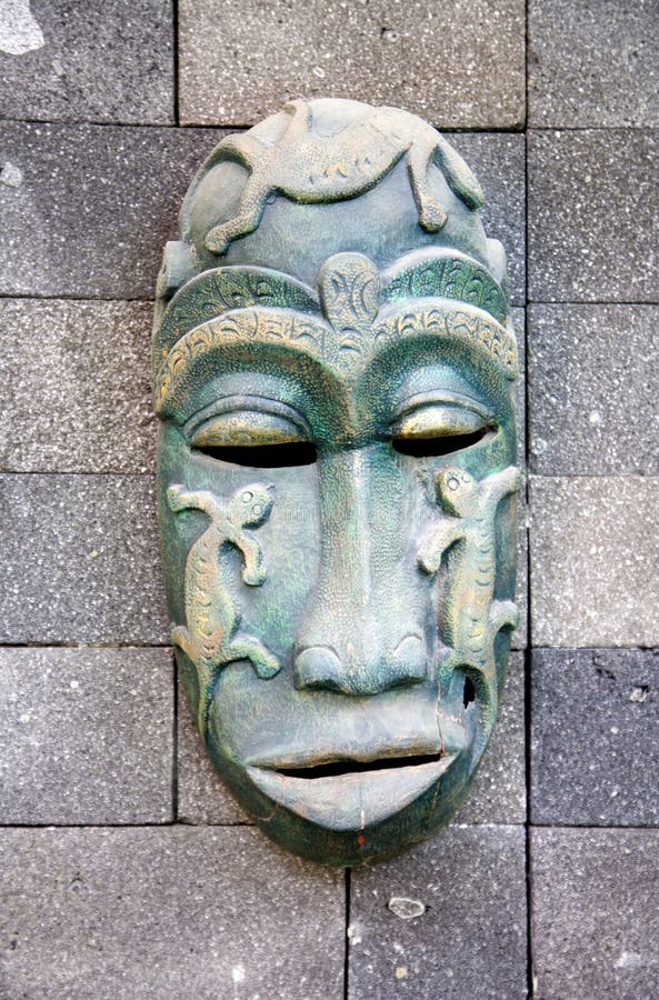 Indonesian Mask stock photo. Image of wooden, bali, scary - 6211974