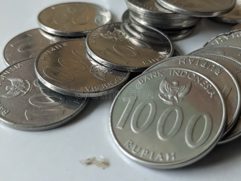 Indonesian Money 1000 Rupiah in the Form of Coins Stock Image - Image ...