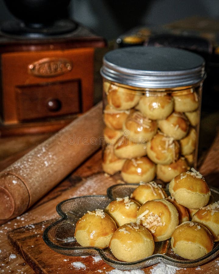 Indonesian Nastar Cakes Full of Cheese Stock Image - Image of nastar ...