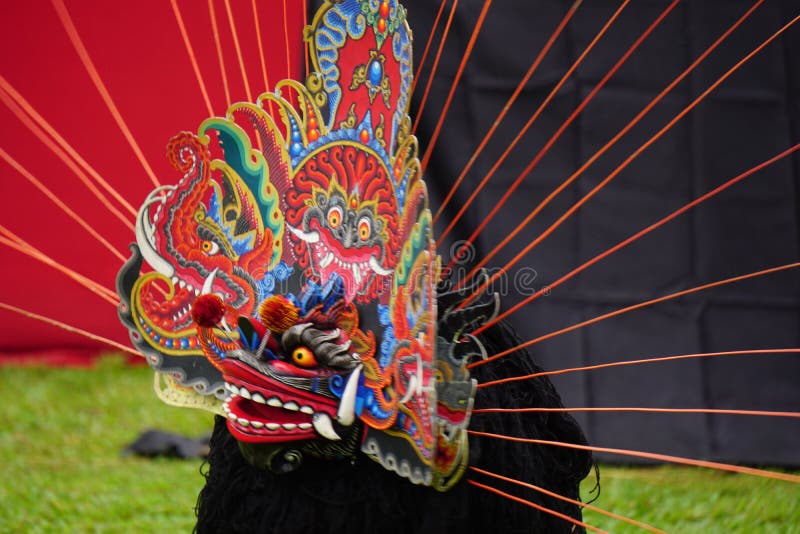 Indonesian Perform Barongan Kucingan Dance. this Dance Come from Blitar ...