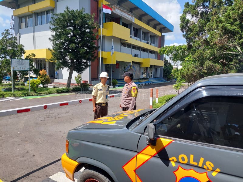 Indonesian Police Patrol editorial stock image. Image of police - 300852489
