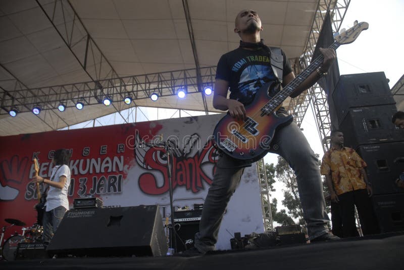 Indonesian Rock Super Group Slank Editorial Photography - Image of ...