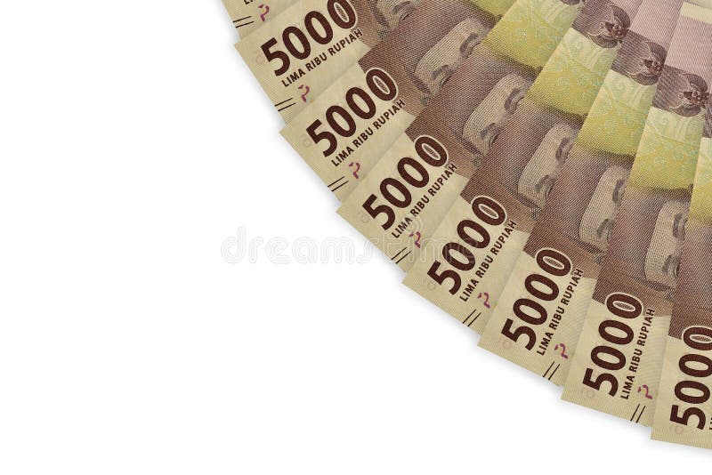 Indonesian Rupiah Banknotes Series with the Value of 5000 Rupiah Stock ...