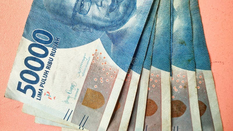 Indonesian Rupiah, Group of Money Stack of 50000 Editorial Image ...