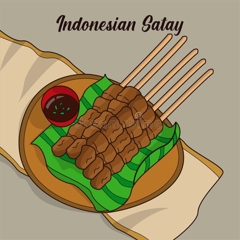 Food Satay Stock Illustrations – 728 Food Satay Stock Illustrations ...