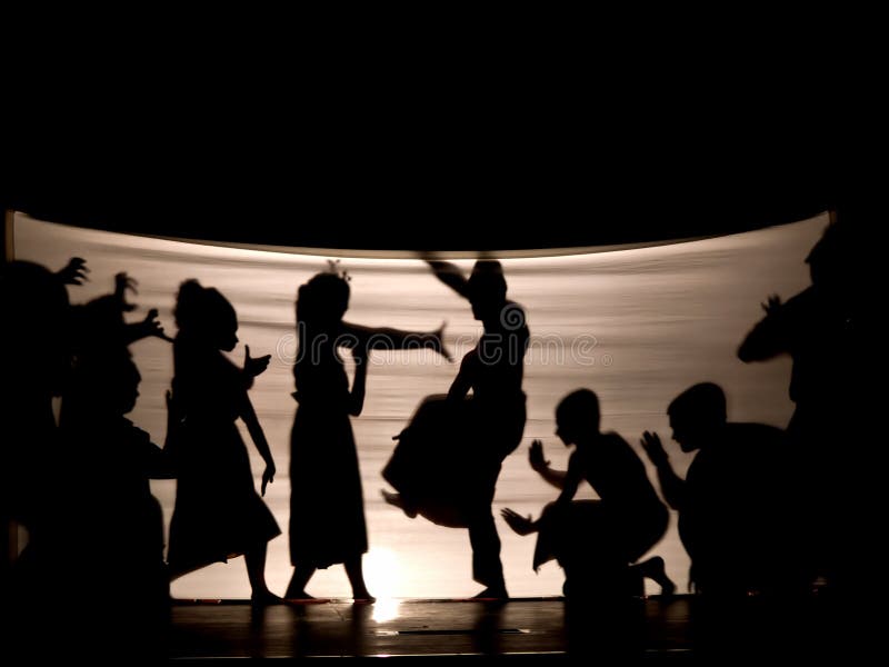 Indonesian Shadow play stock photo. Image of backlight - 4223898