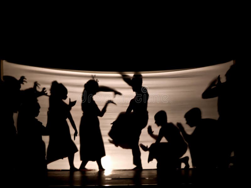 Indonesian Shadow play stock photo. Image of backlight - 4316018