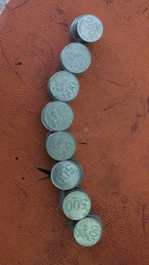 Indonesian Silver 500 Money Coins Stock Photo - Image of silver, coins ...