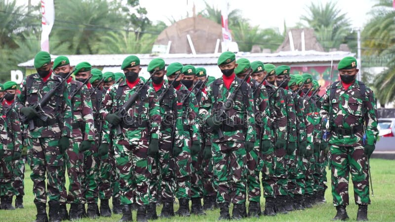 Indonesian Soldier on Independence Day Ceremony Stock Footage - Video ...