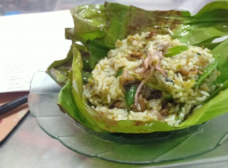 Indonesian Spicy Squid Grilled Rice Stock Photo - Image of indonesian ...