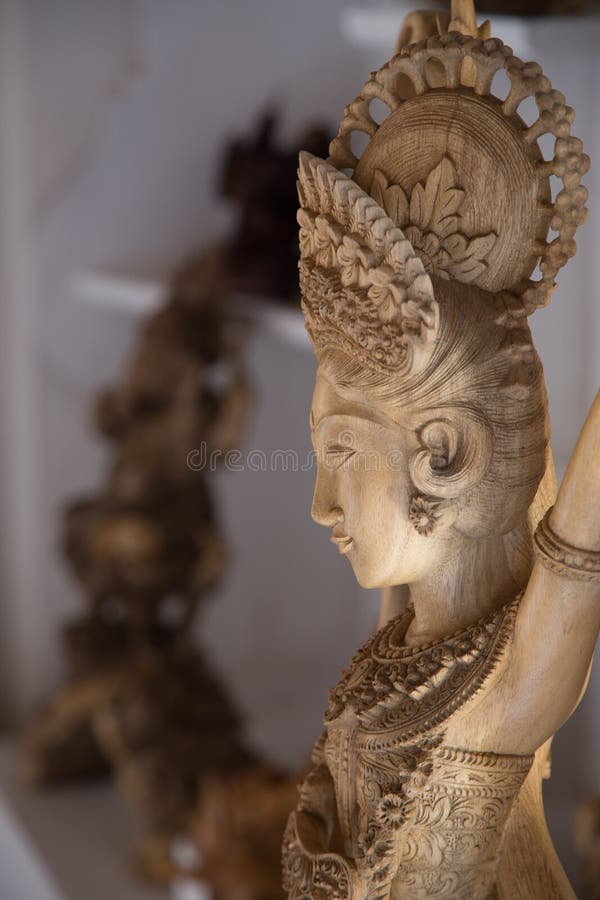 Indonesian Statue stock image. Image of stone, garden - 121139275