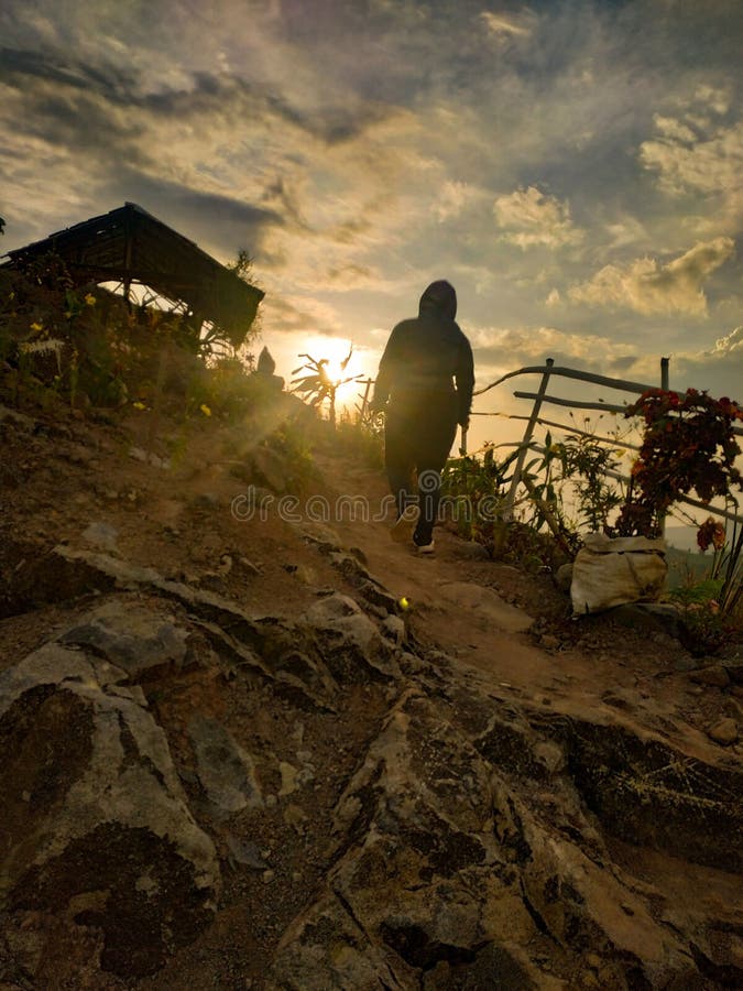 Indonesian Sunset Light Banjaran West Java 3 December 2020 Indonesia ...