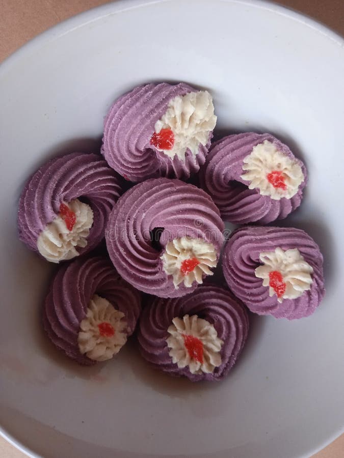 Indonesian Sweet Cookies in Purple Stock Image - Image of plant ...