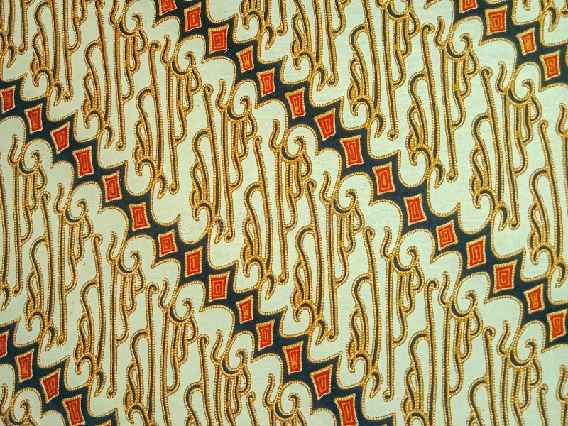 Indonesian Traditional Batik, Striped Batik Motif. Stock Photo - Image ...