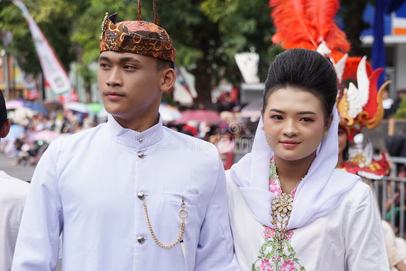Indonesian with a Traditional Costume from East Java at BEN Carnival ...