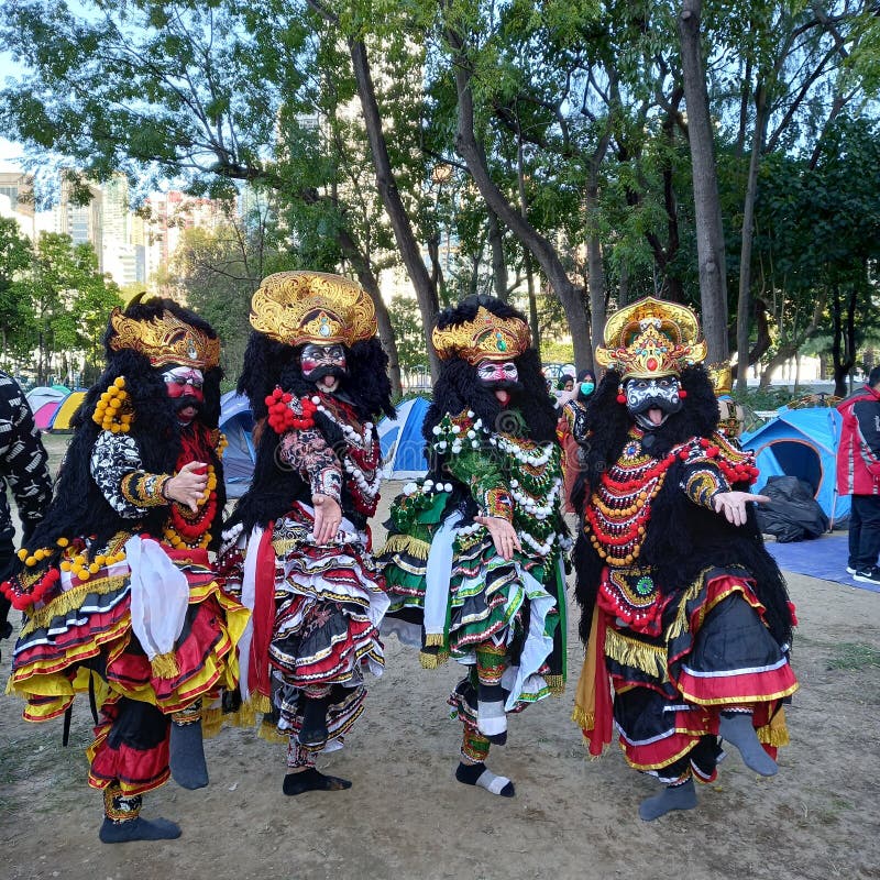 Indonesian Traditional Dance Costumes Editorial Photography - Image of ...