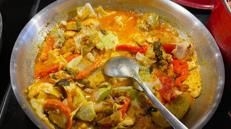 Indonesian Traditional Dish with Mangut Fish Stock Photo - Image of ...