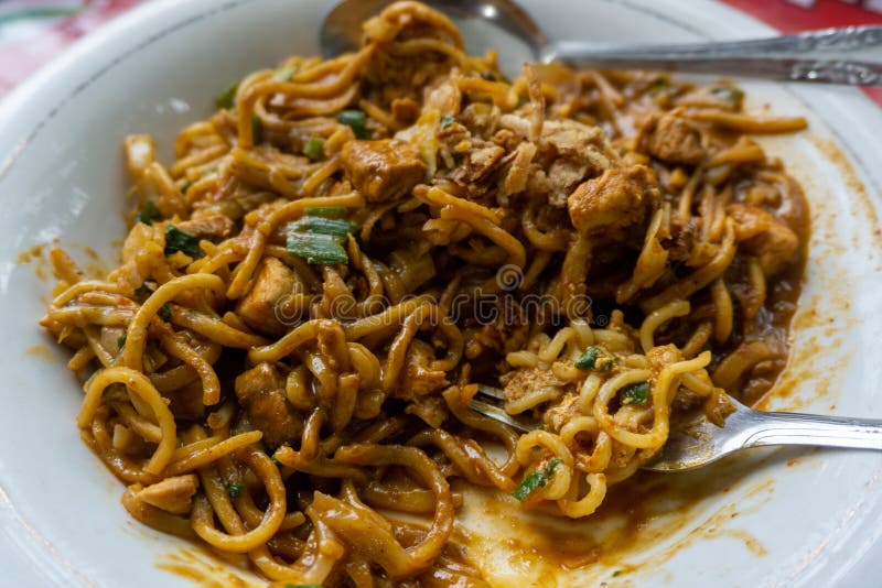Indonesian Traditional Food Called Mie Aceh Stock Photo - Image of ...
