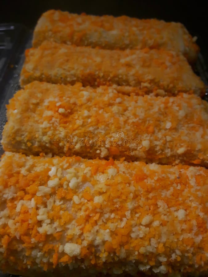 Indonesian Traditional Food Risol with Black Background Stock Image ...